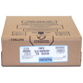 Fanta Blue Raspberry Frozen Carbonated Beverage Bag In Box Syrup 5 Gal