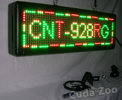 Affordable LED CNT-928RG Tri Color Programmable LED Sign, 9 x 28