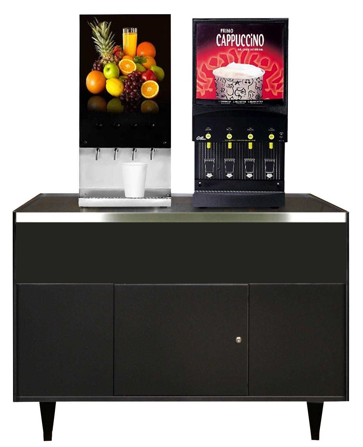 All State Manufacturing OCS490 FF Office Coffee Stand with Flat Front
