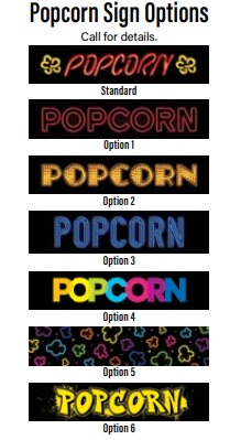 Gold Medal 2600-00-000 Super Pop Maxx 16oz Front Counter Sign LED 120V