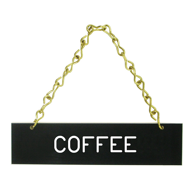 Laminated Hanging Coffee Signs Coffee