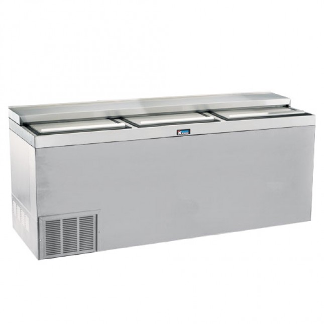Krowne BC72-SS - 72" Stainless Steel Slide Top Bottle Cooler