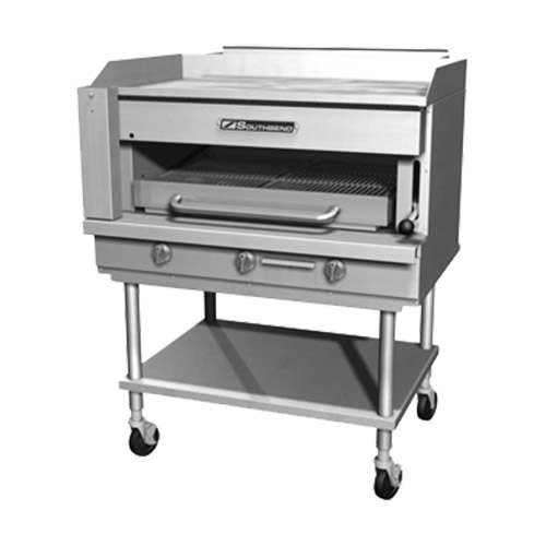Southbend SSB-36 Platinum Series Sectional 36" Wide Radiant Steakhouse Broiler with Griddle Top ...