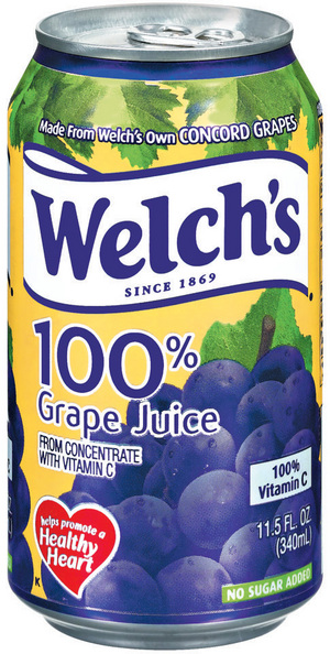 Welch's 100% Grape Juice, 11.5 oz Each, 24 Cans Total